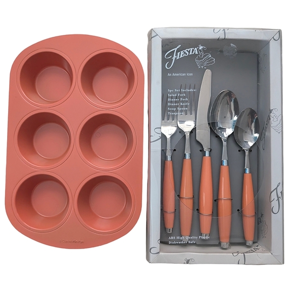Fiesta | Dining | Fiesta 5pc Silverware And Muffin Pan | Poshmark